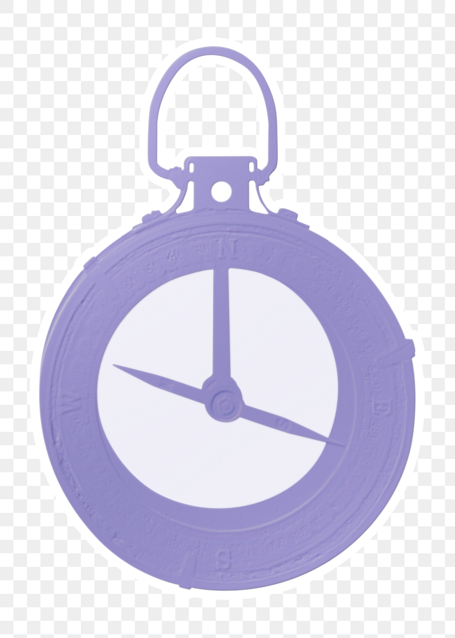 Pastel purple compass design element | Premium PNG Sticker - rawpixel