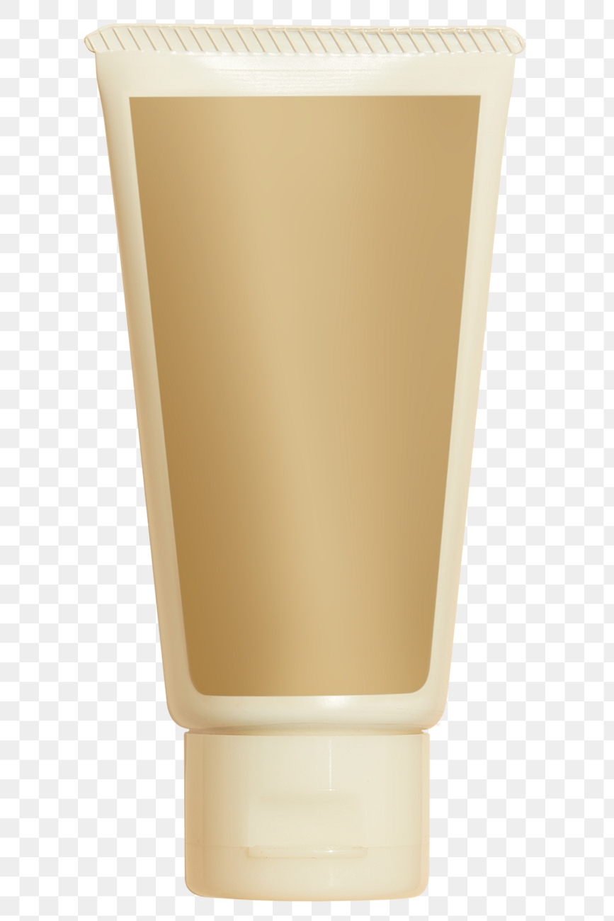 Beige beauty care tube design | Premium PNG Sticker - rawpixel
