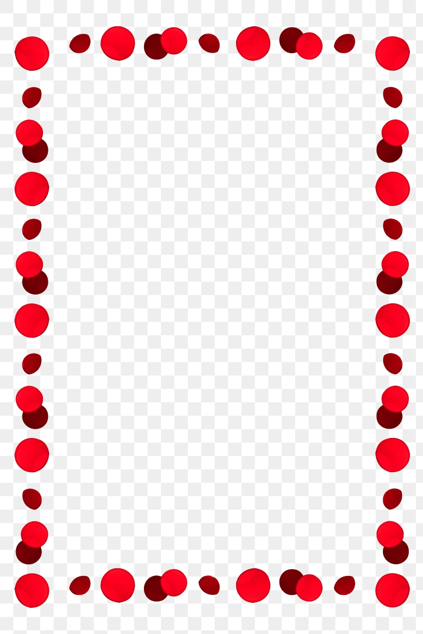 Red dotted frame design element | Premium PNG - rawpixel