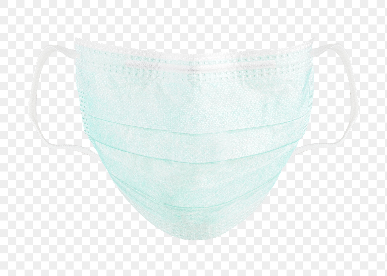 Green disposable surgical face mask | Free PNG Sticker - rawpixel