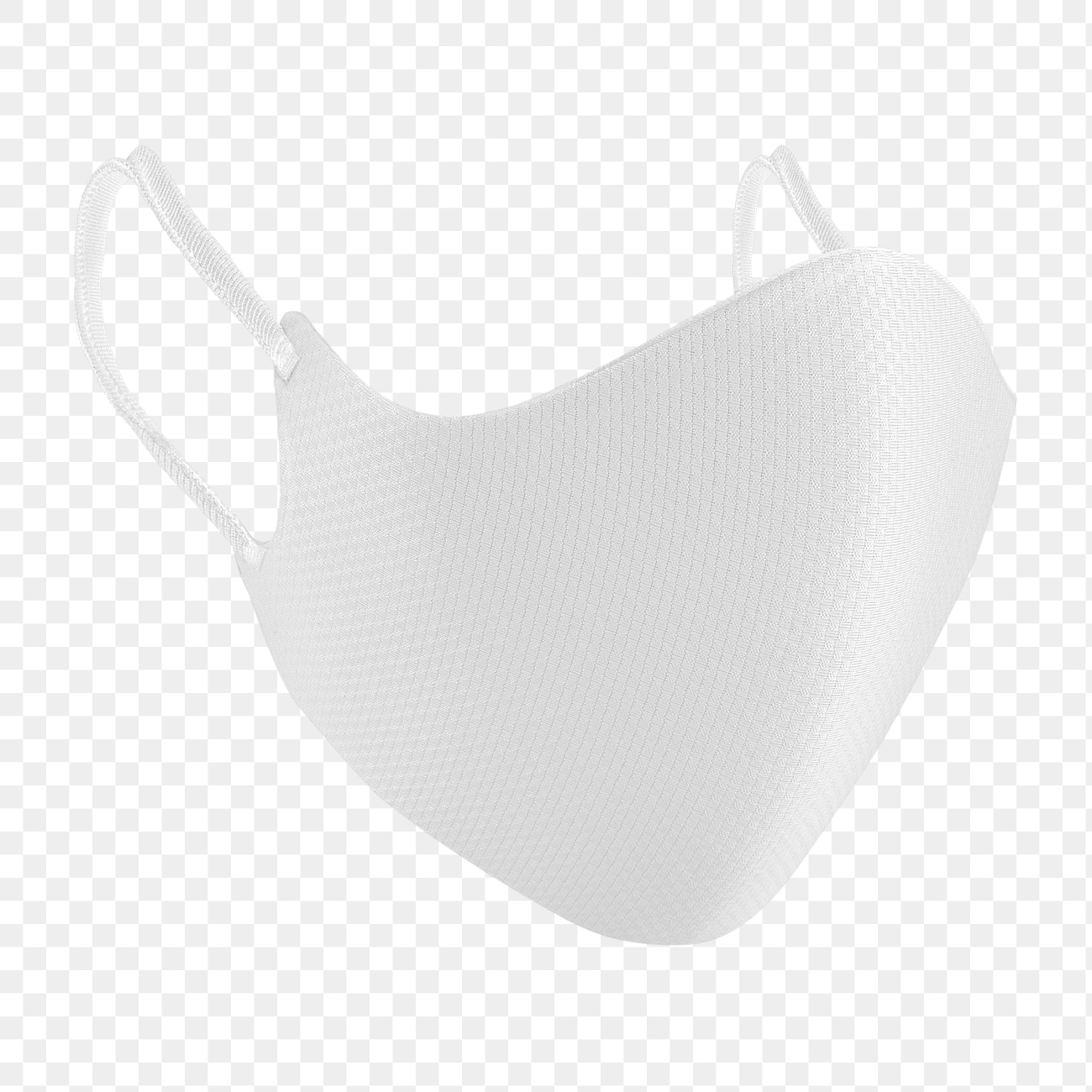 White protective cloth mask design | Premium PNG - rawpixel