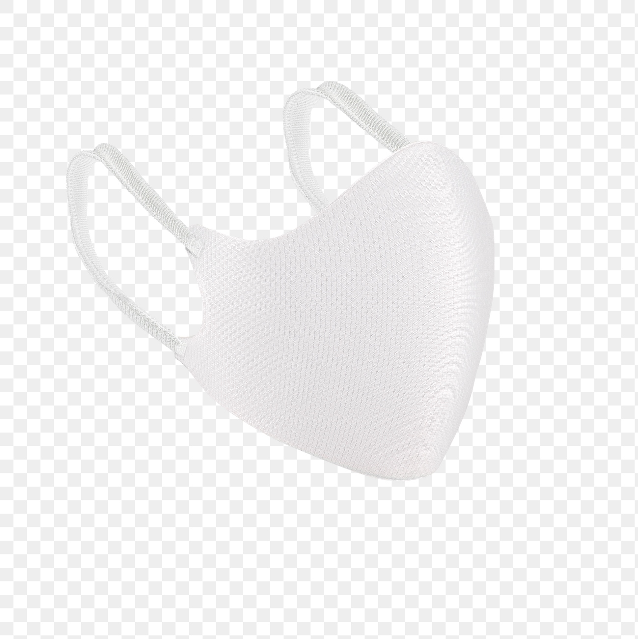 White protective cloth mask design | Free PNG Sticker - rawpixel