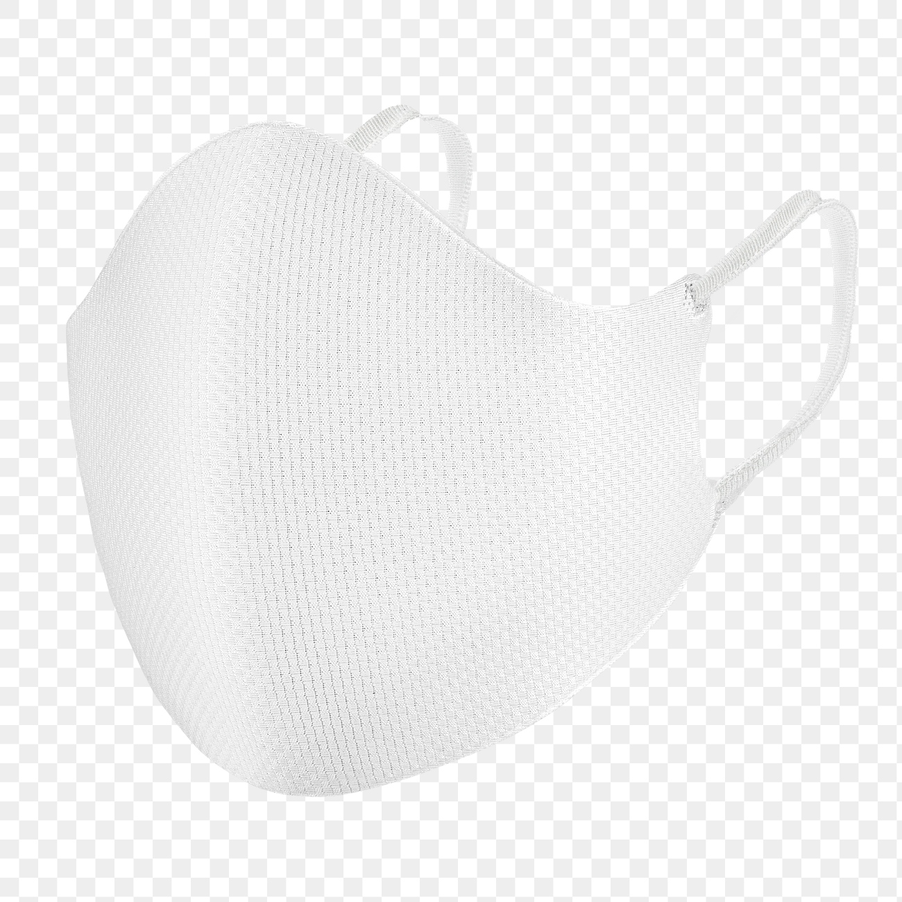 White protective cloth mask design | Premium PNG - rawpixel