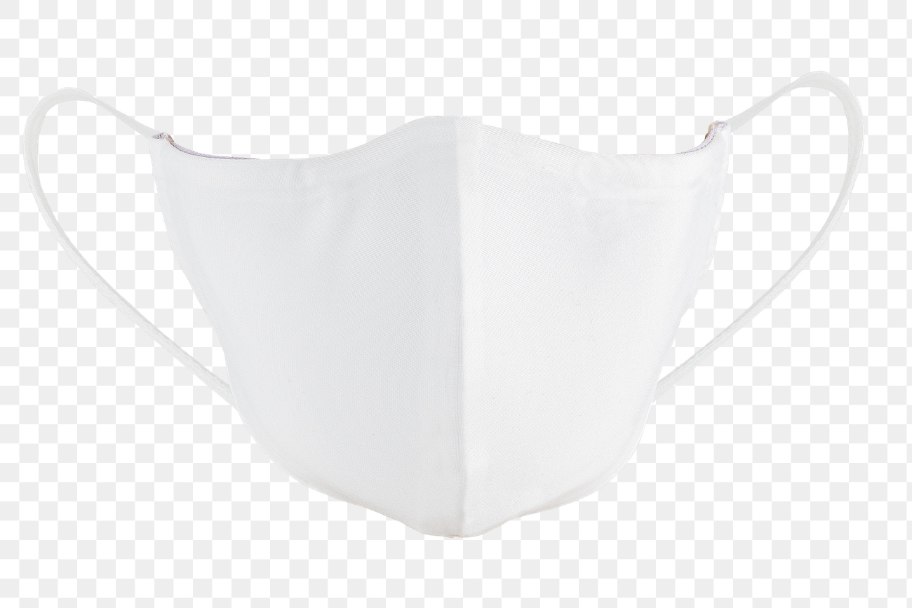 White protective cloth mask design | Premium PNG Sticker - rawpixel