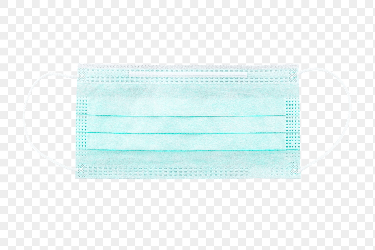 Green disposable surgical face mask | Premium PNG Sticker - rawpixel
