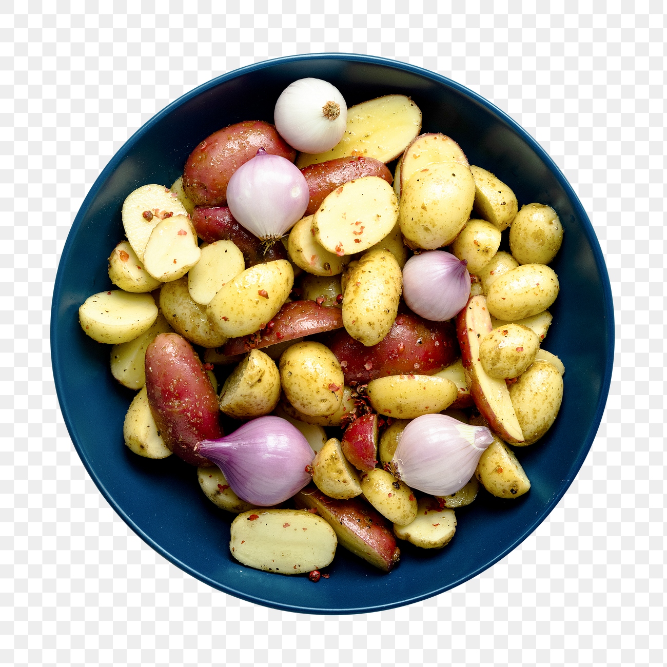 Mixed roasted potatoes png red | Premium PNG Sticker - rawpixel