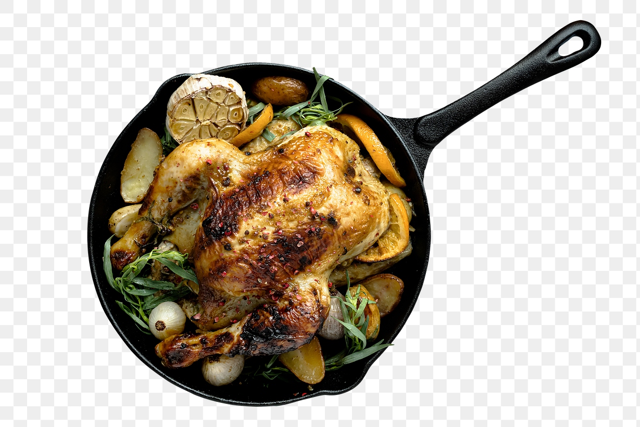 Sunday roast chicken png mockup | Premium PNG Sticker - rawpixel