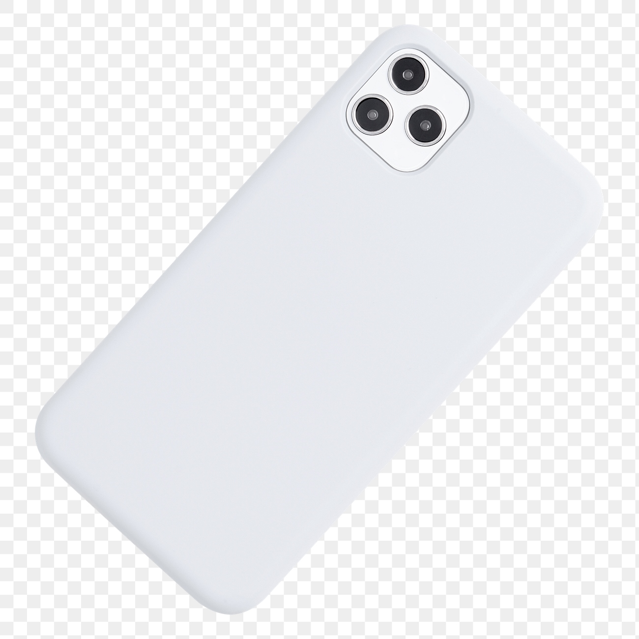 White mobile phone case mockup | Premium PNG Sticker - rawpixel