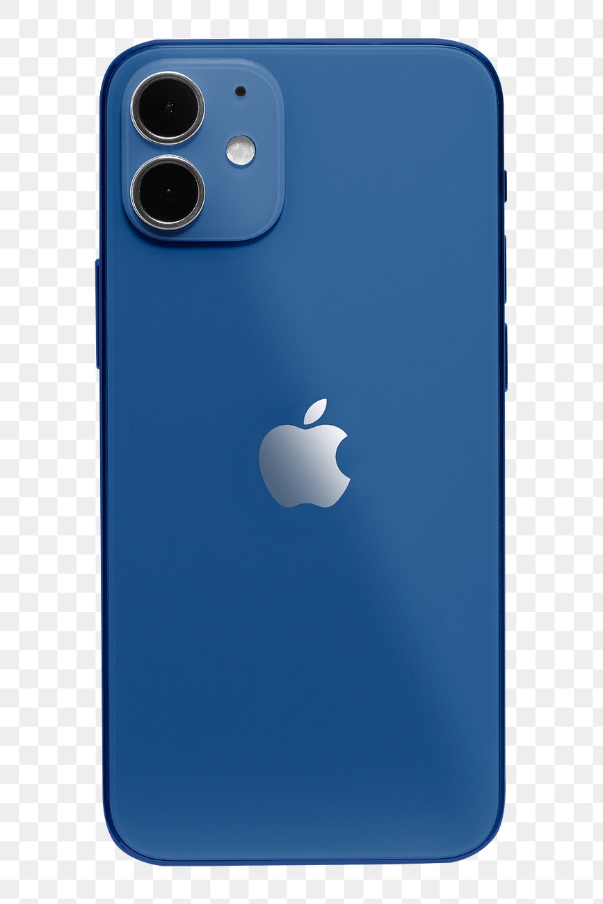 Blue Apple iPhone 12 Mini | Premium PNG Sticker - rawpixel
