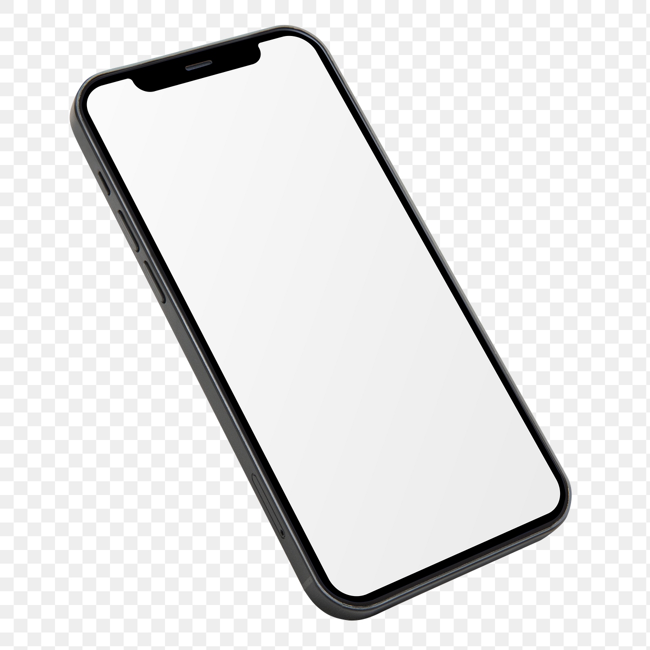 Smartphone white screen png mockup | Premium PNG Sticker - rawpixel