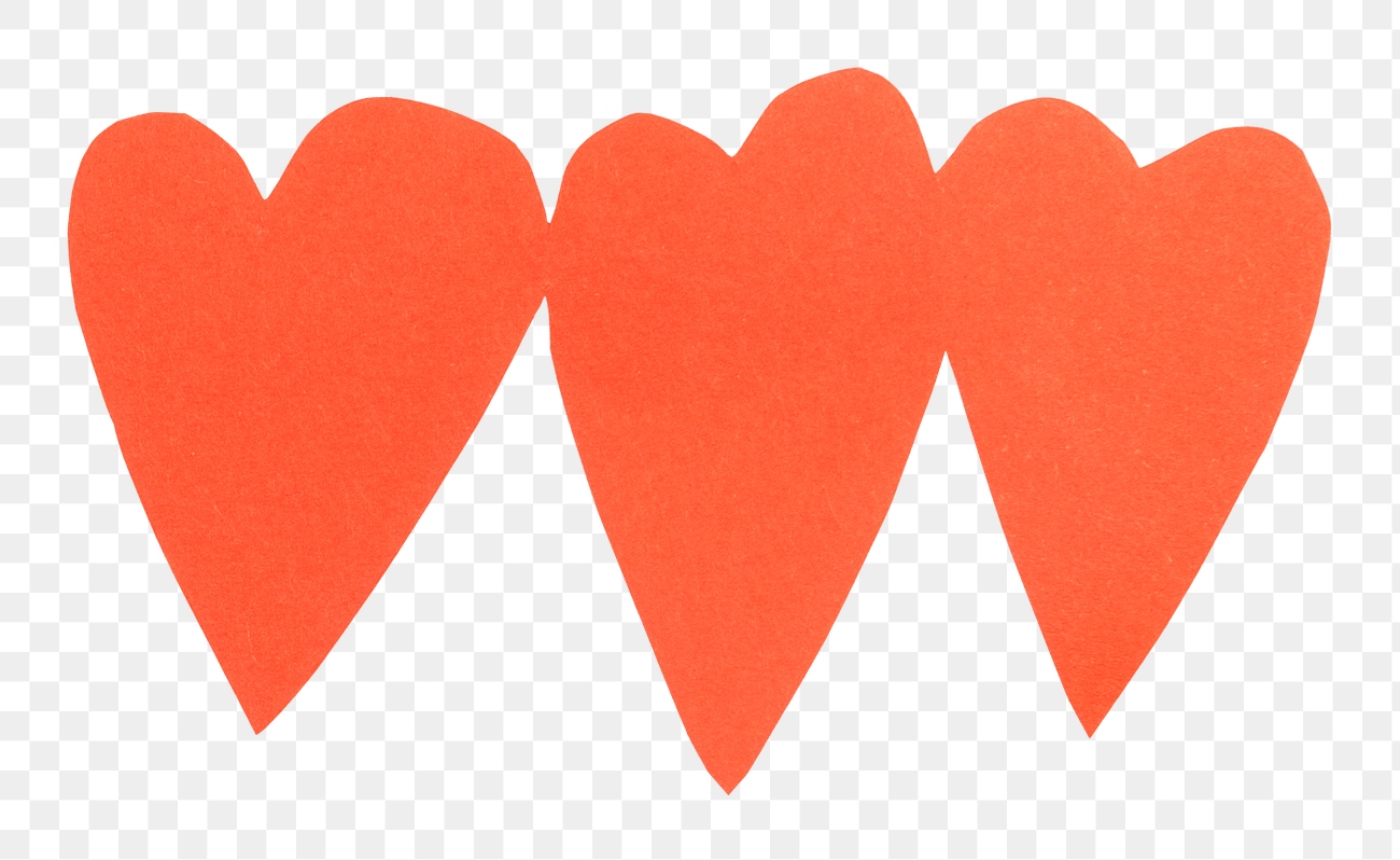 Red heart png sticker DIY | Premium PNG Sticker - rawpixel