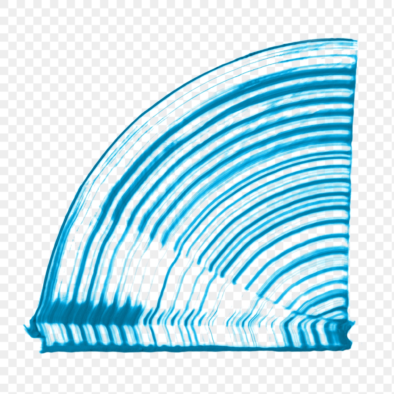Blue comb painted texture png | Free PNG Sticker - rawpixel