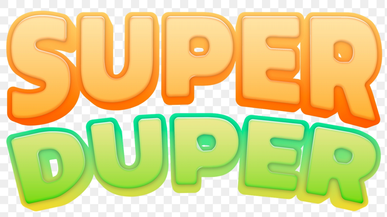 Super Duper PNG sticker, colorful | Premium PNG Sticker - rawpixel