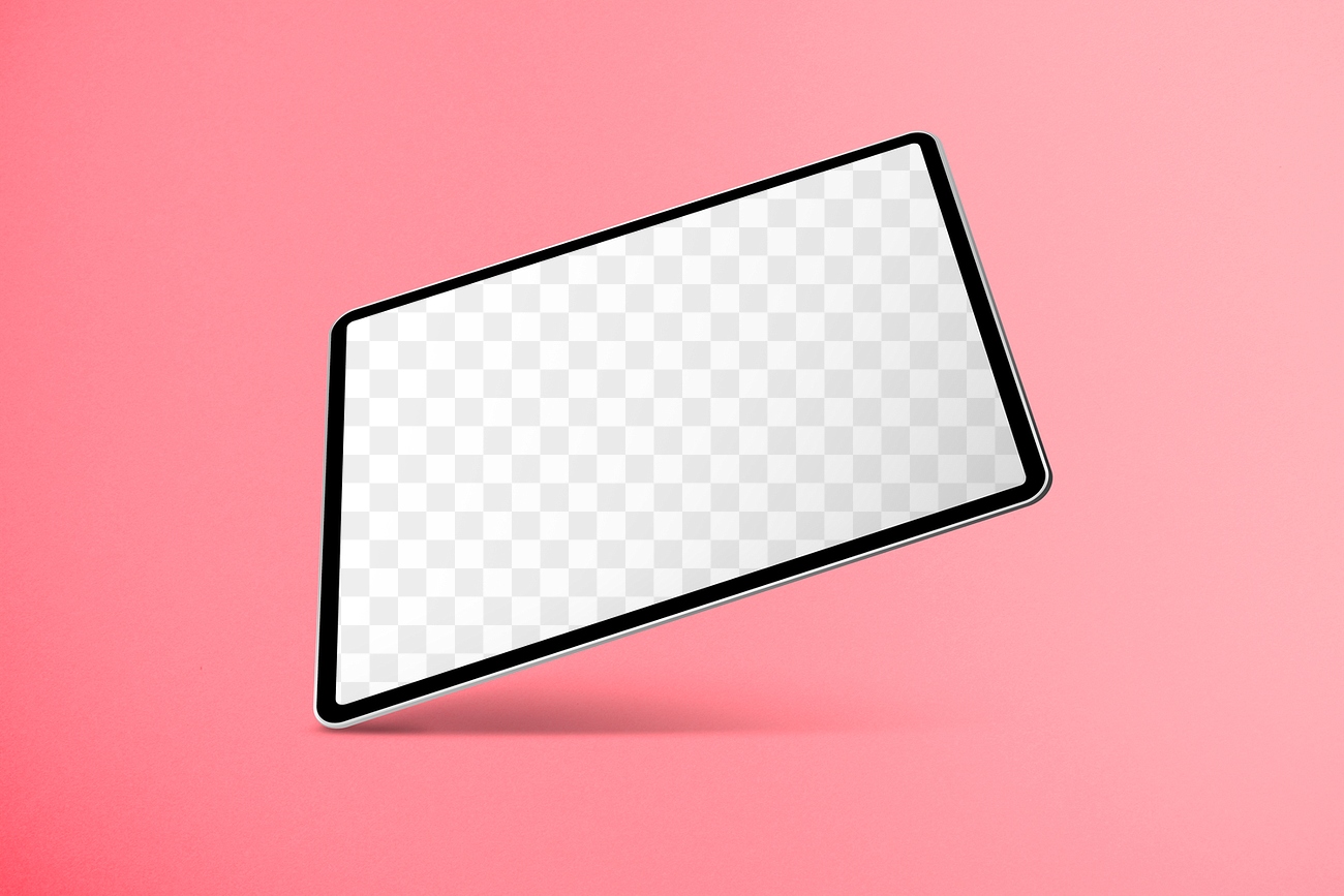 Tablet screen png mockup, transparent | Premium PNG - rawpixel