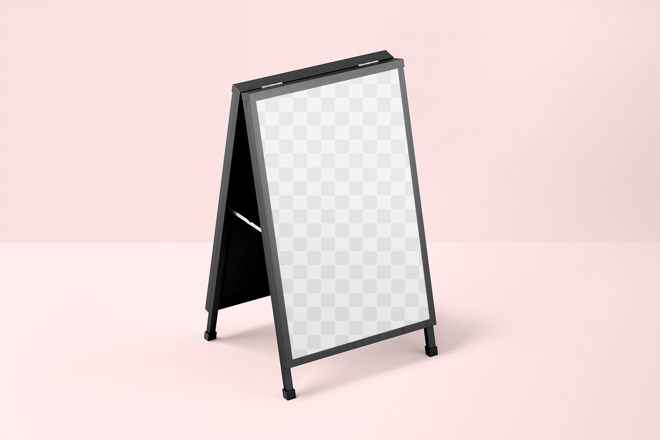 A-frame sign png mockup, transparent | Premium PNG - rawpixel