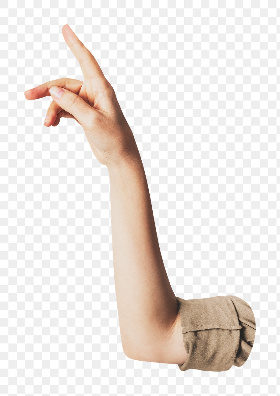 Png hand pointing sticker, transparent | Premium PNG - rawpixel