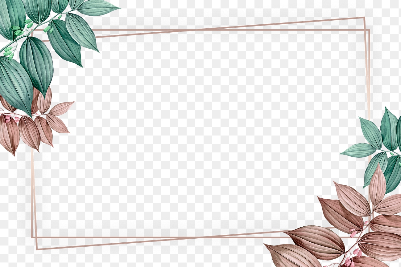 Rectangle copper frame foliage pattern | Premium PNG - rawpixel
