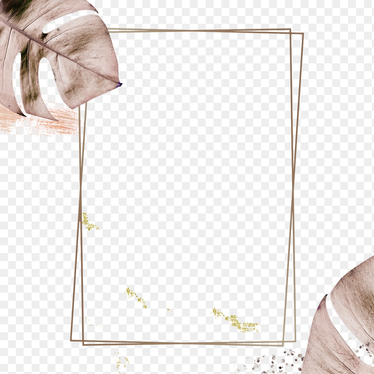 Minimal frame png with dry | Free PNG - rawpixel