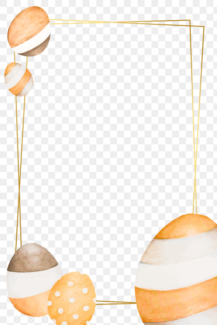 Gold Easter frame eggs transparent | Premium PNG - rawpixel