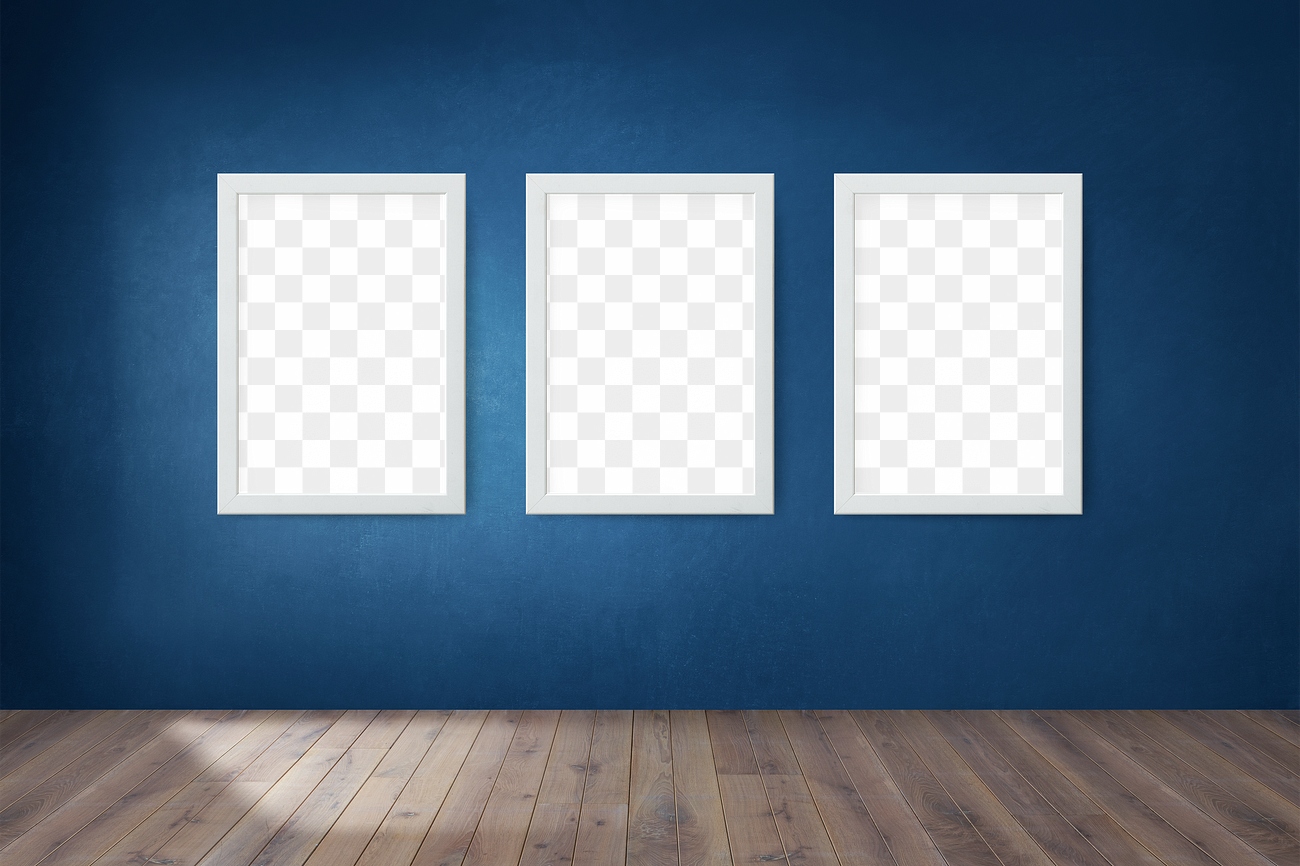 White picture frame mockups hanging | Free PNG - rawpixel