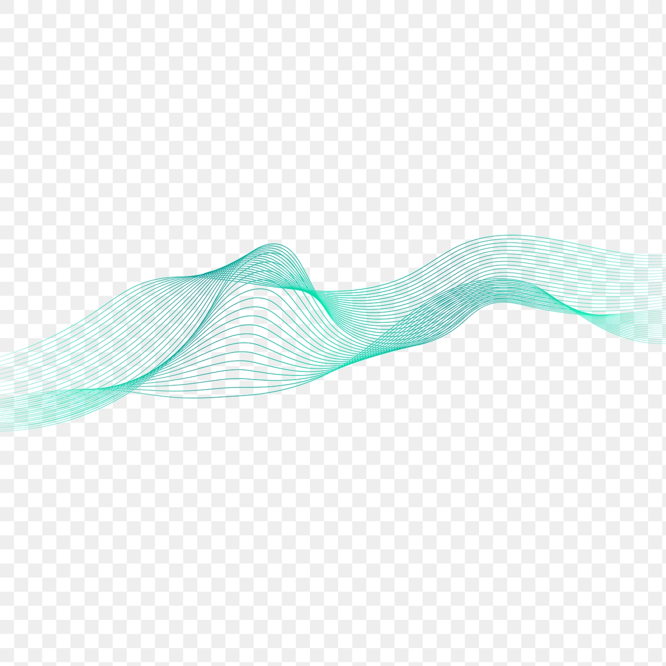 Green abstract line design element | Premium PNG Sticker - rawpixel