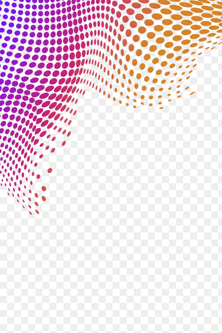 Colorful halftone dots design element | Premium PNG Sticker - rawpixel