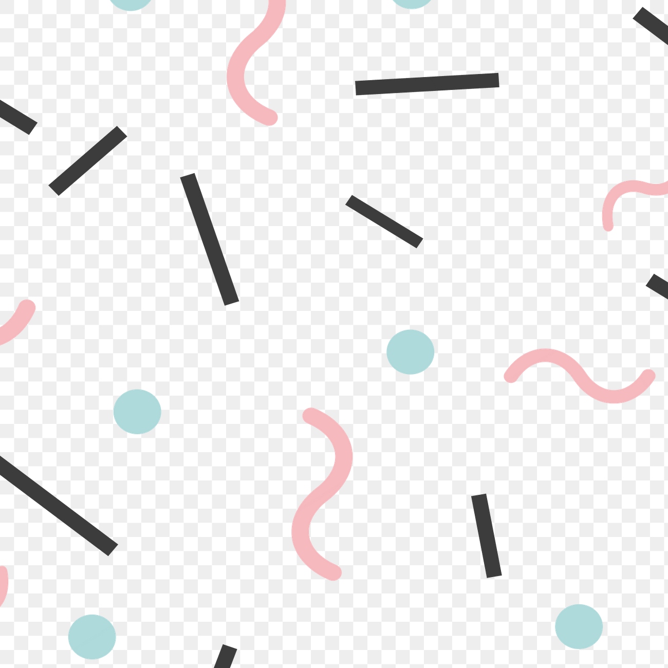 Colorful geometric memphis design element | Premium PNG - rawpixel