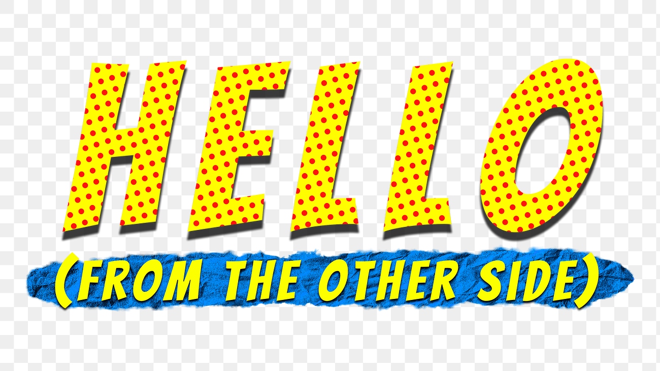 Hello other side COVID-19 design | Premium PNG Sticker - rawpixel