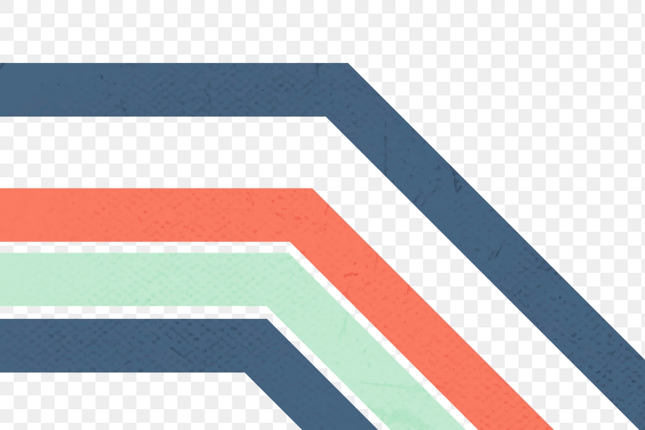 Bold color bent line pattern | Premium PNG - rawpixel