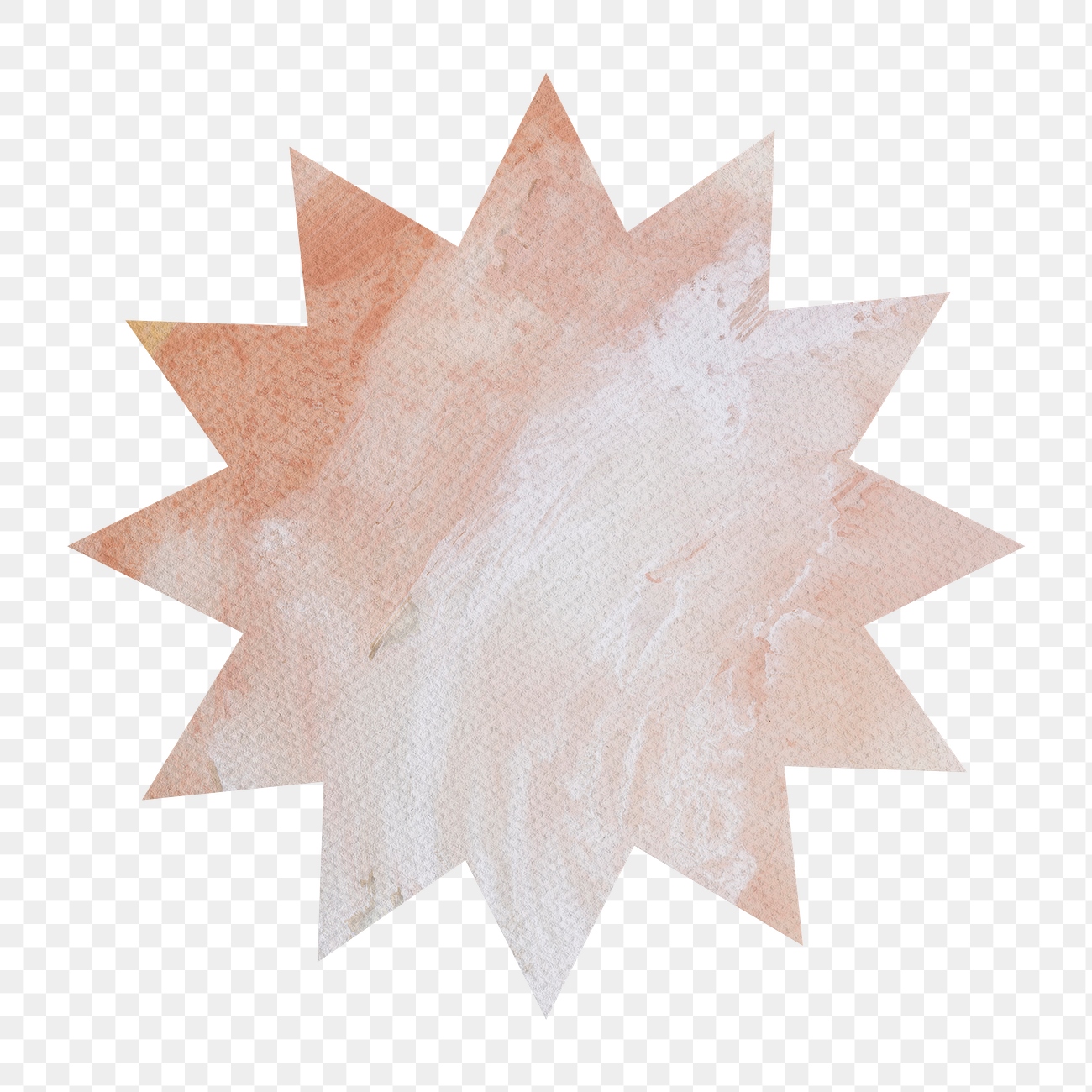 Twelve pointed star shaped badge | Free PNG Sticker - rawpixel