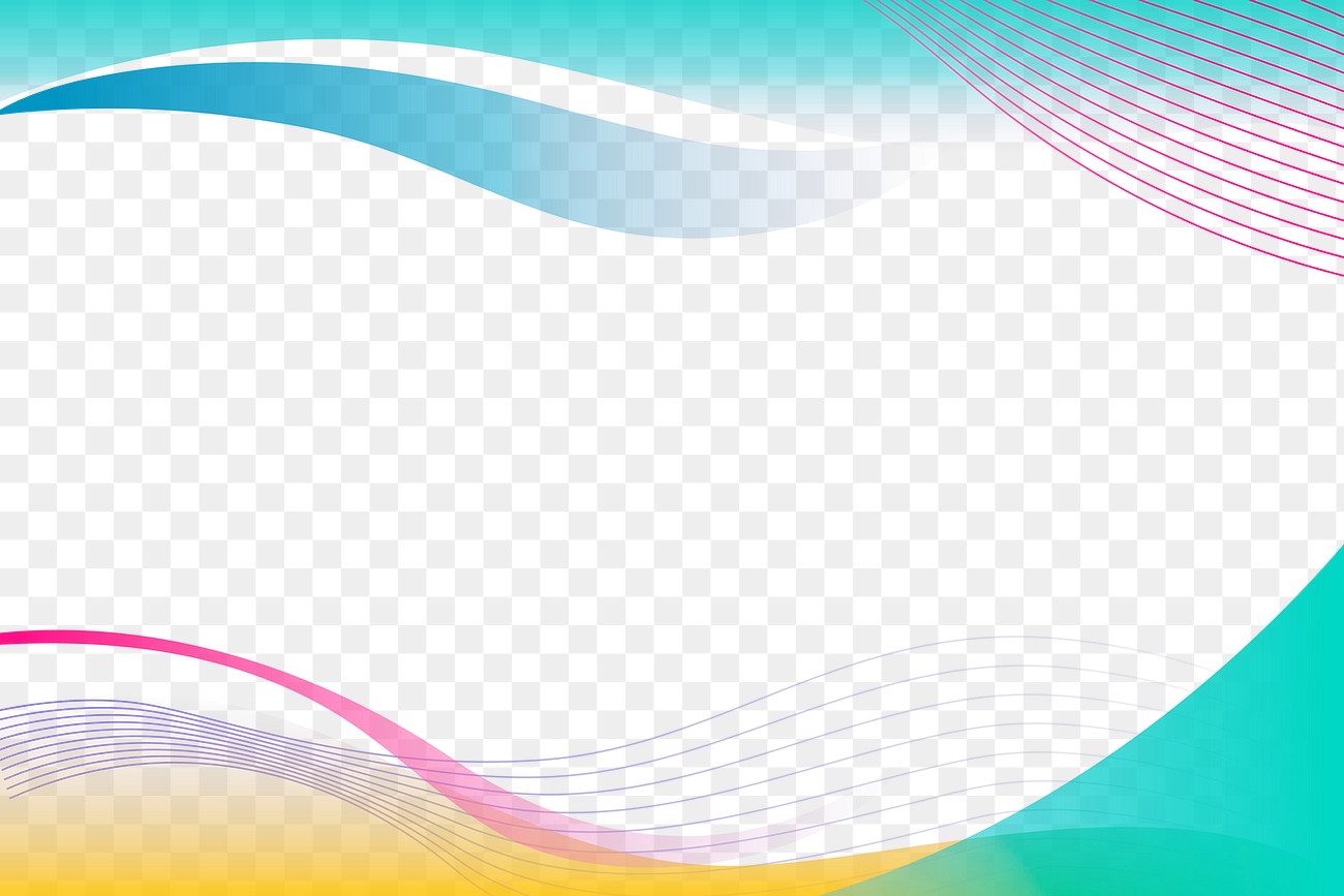 Colorful curve frame template design | Premium PNG - rawpixel