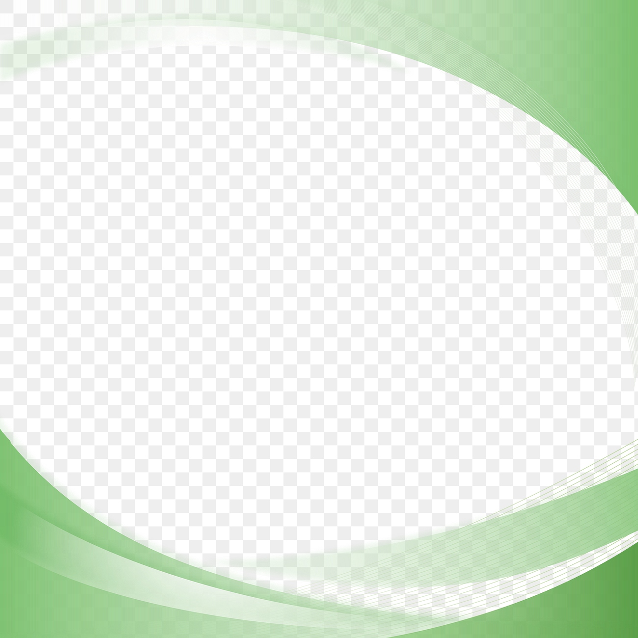 Green curve frame template design | Premium PNG - rawpixel