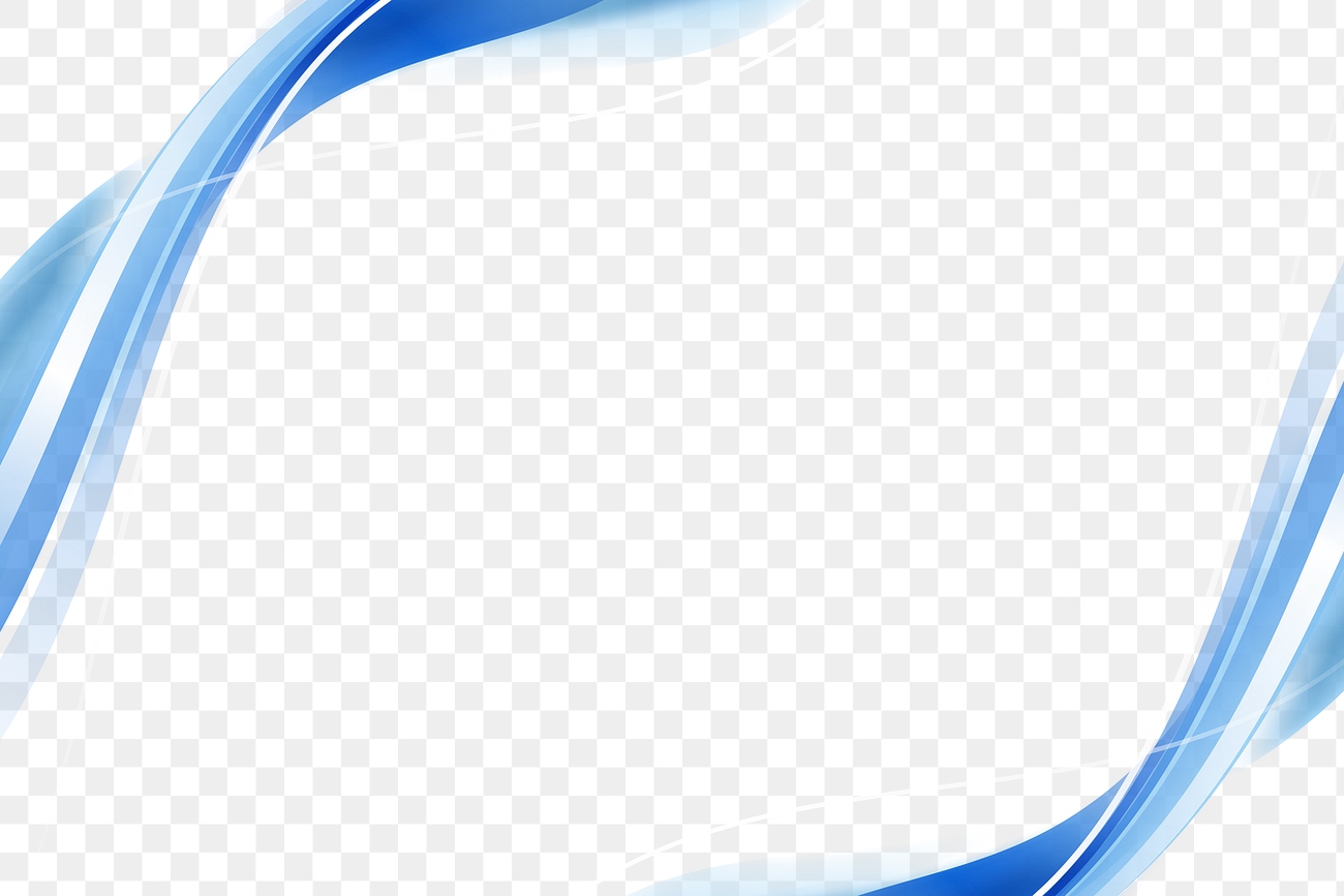 Blue curve frame template design | Premium PNG - rawpixel
