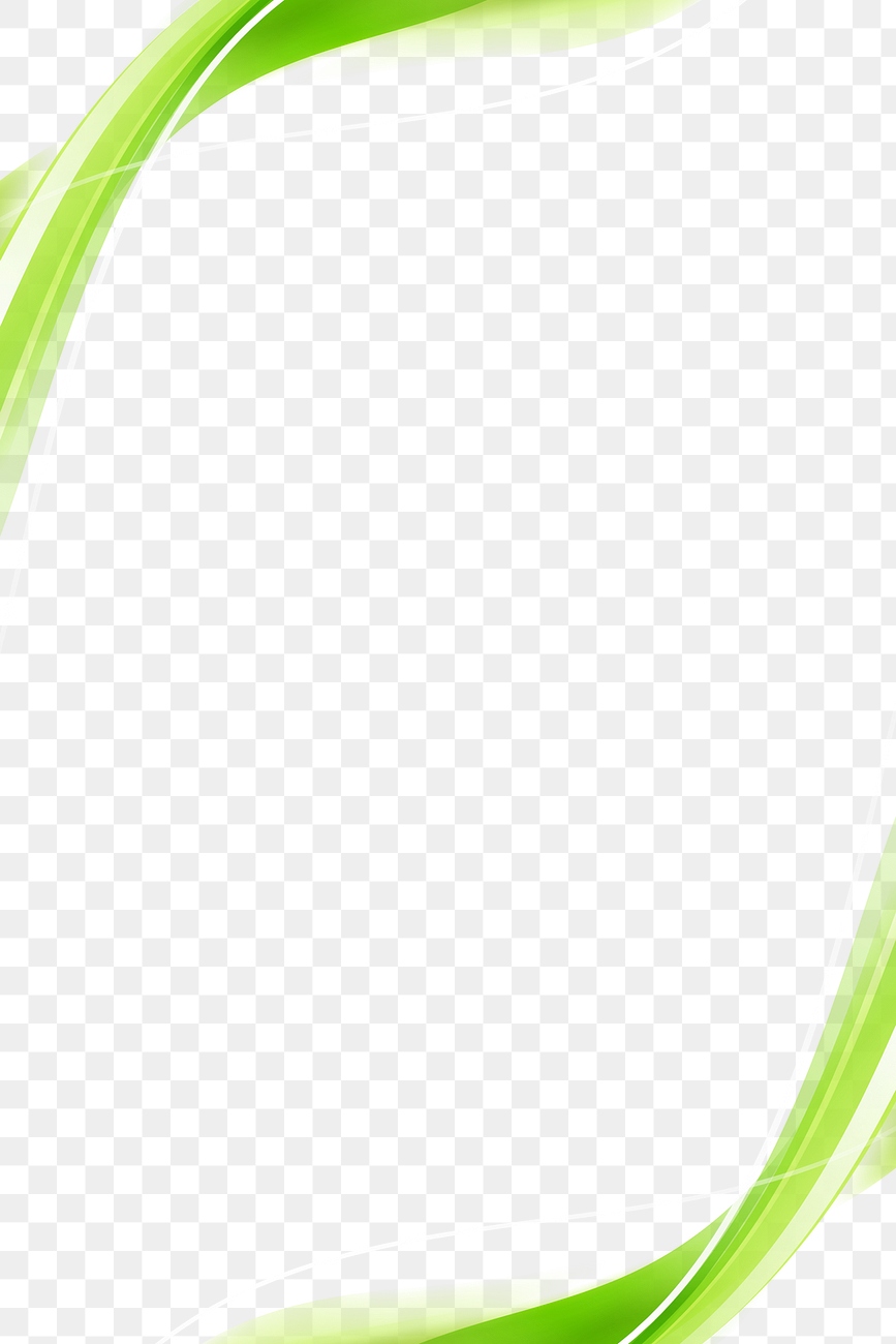 Green curve frame template design | Premium PNG - rawpixel