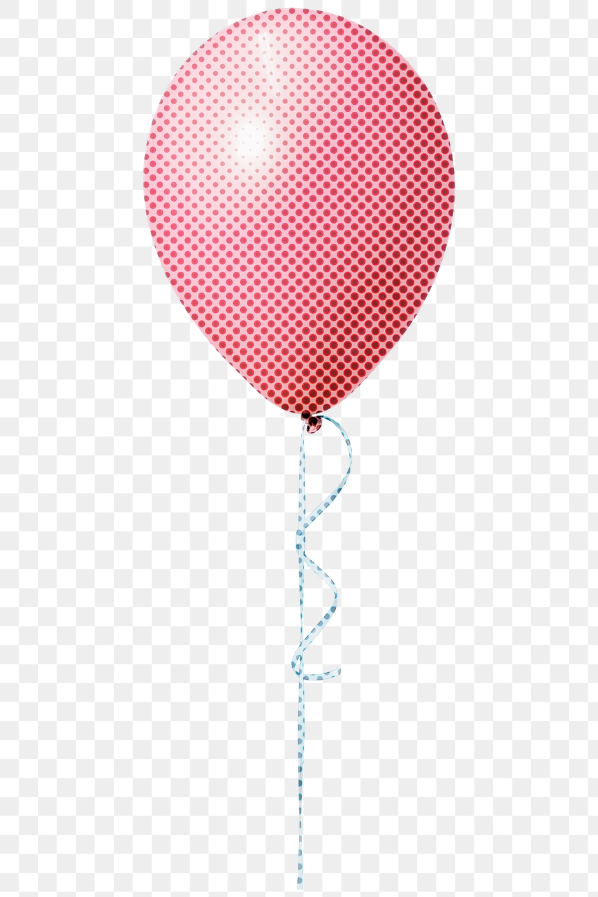 Halftone pink oval shaped balloon | Premium PNG Sticker - rawpixel