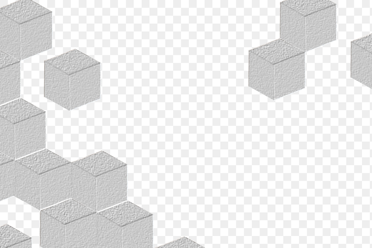 Gray cubic patterned background | Premium PNG - rawpixel
