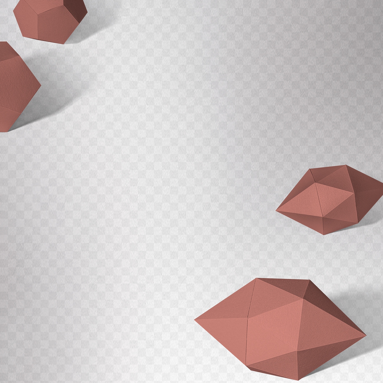 3D brown elongated hexagonal bipyramid | Premium PNG - rawpixel