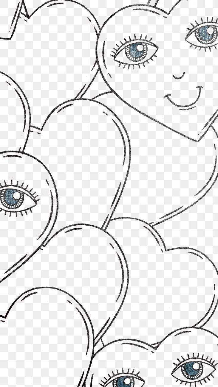 Heart shape background design element | Premium PNG - rawpixel