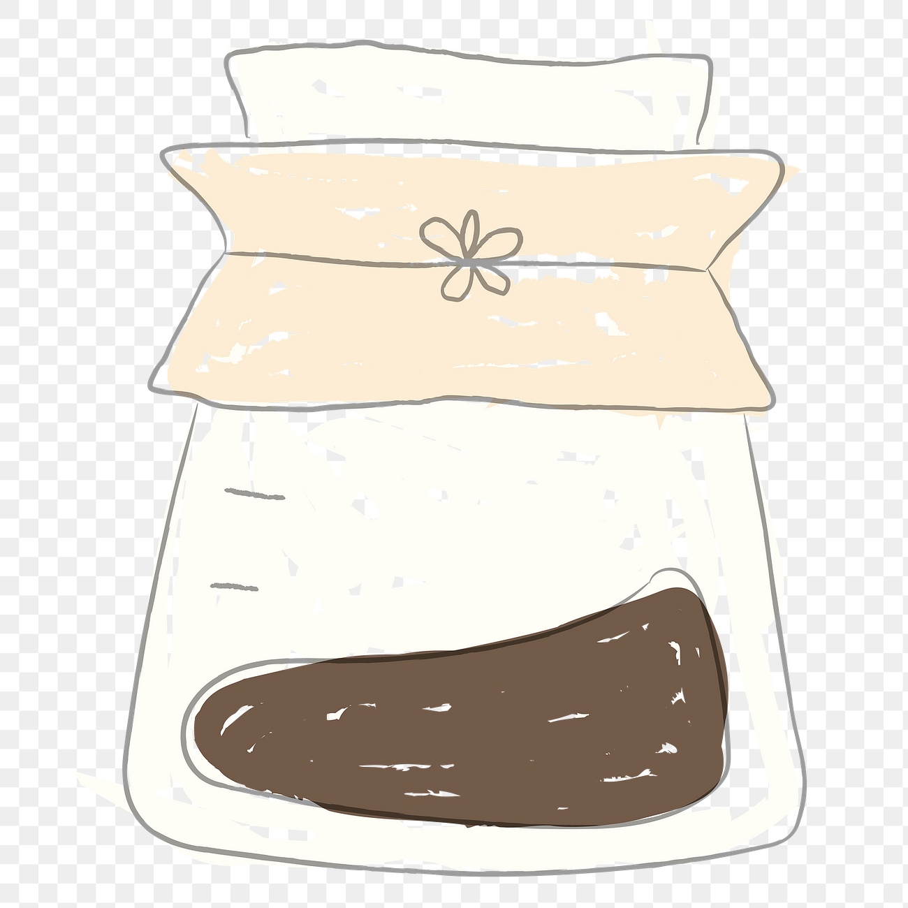 Doodle style coffee drip design | Premium PNG Sticker - rawpixel