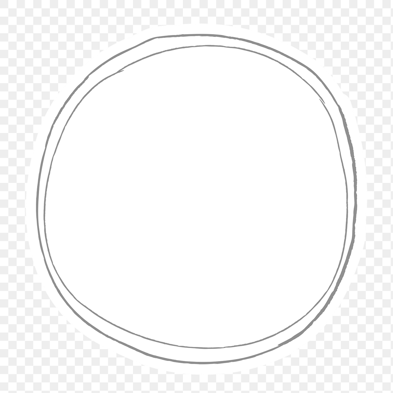 Round doodle sticker design element | Premium PNG Sticker - rawpixel