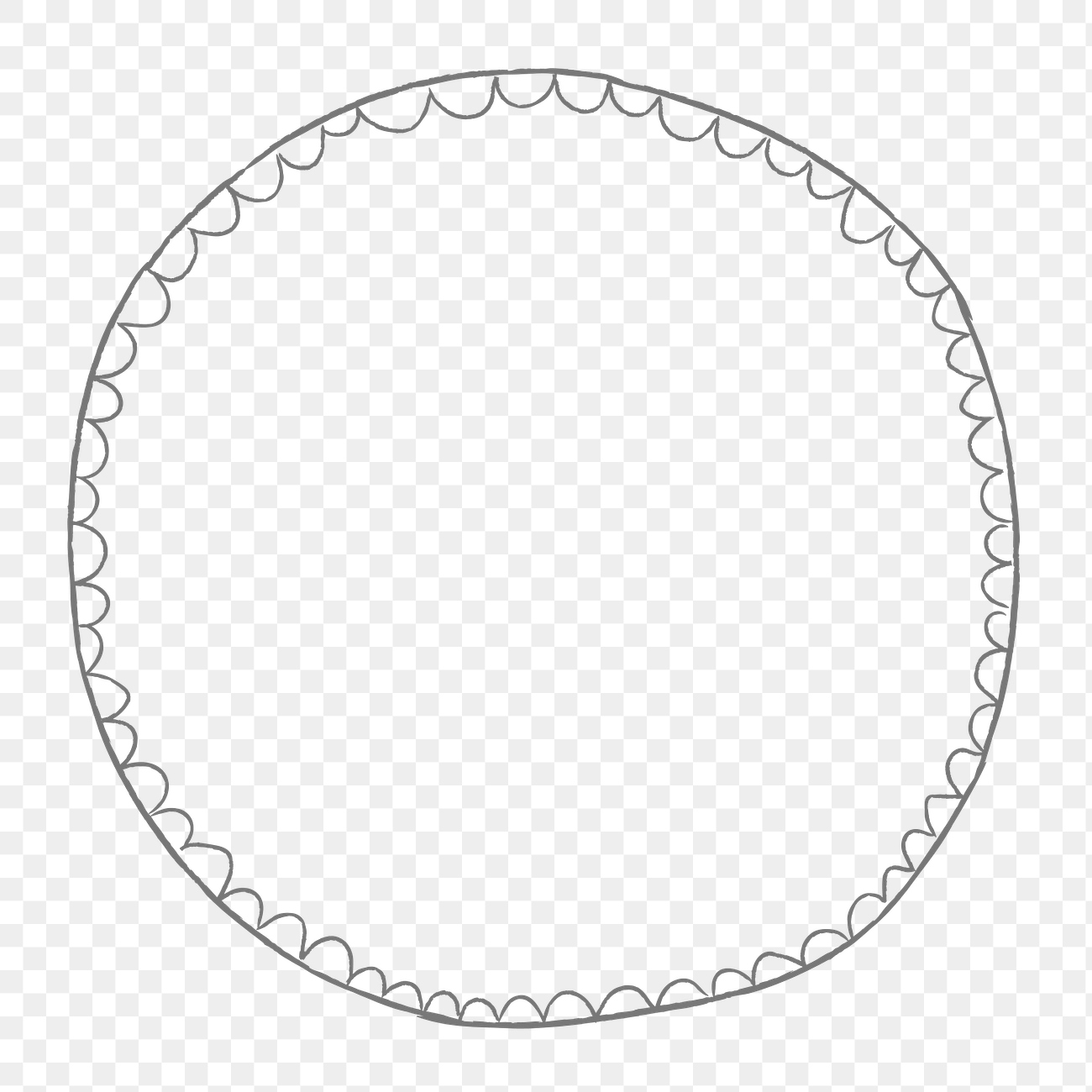 Round doodle sticker design element | Premium PNG - rawpixel