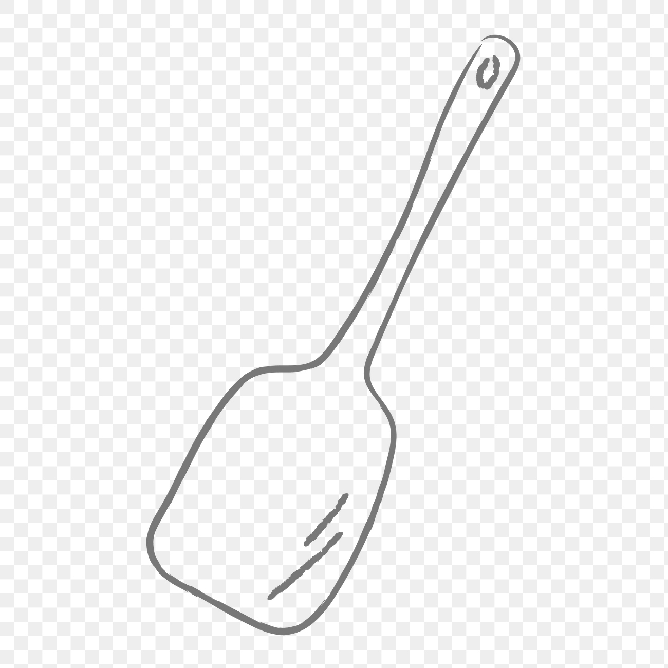 Wooden kitchen spatula design element | Premium PNG Sticker - rawpixel