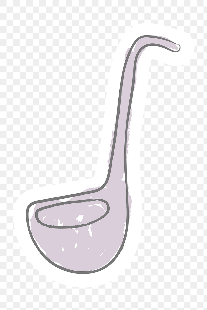 Doodle kitchen soup ladle sticker | Premium PNG Sticker - rawpixel