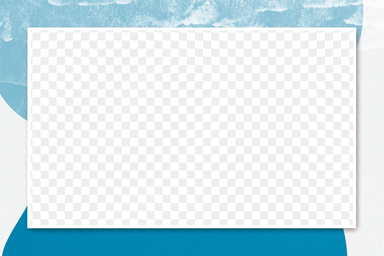 Blue rectangle frame png background | Premium PNG - rawpixel