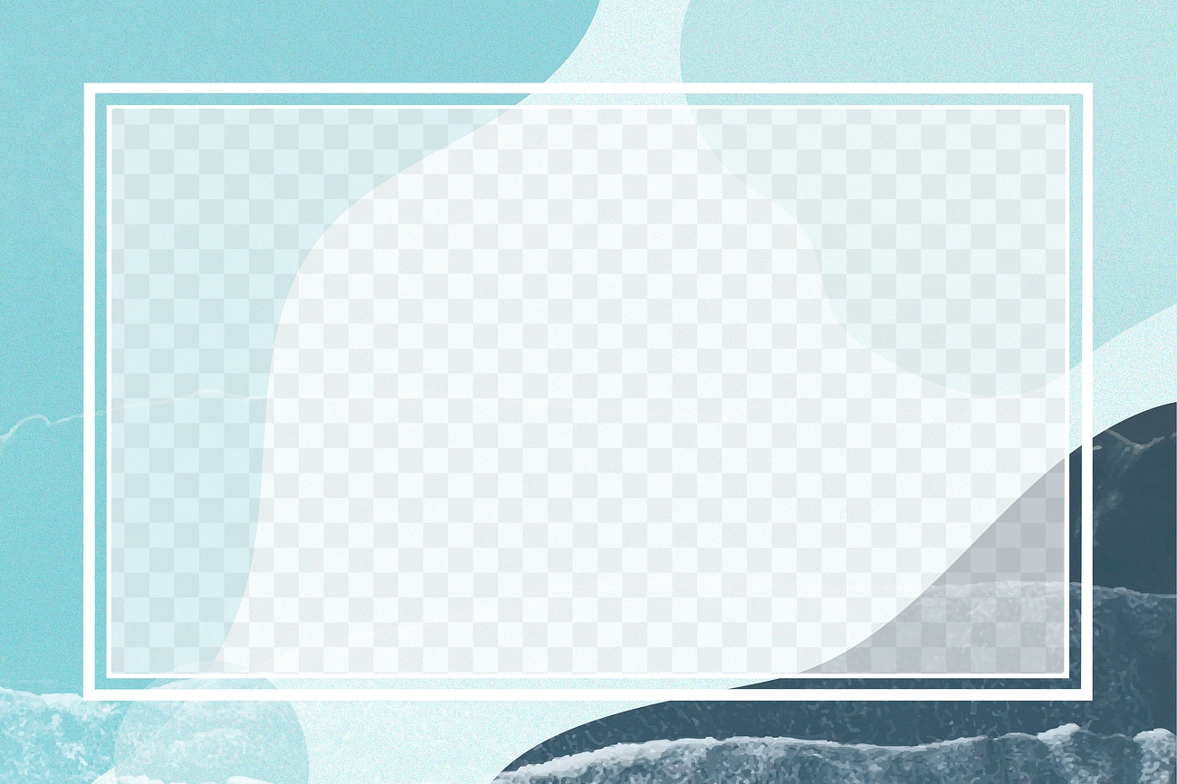 Blue rectangular frame png background | Premium PNG - rawpixel