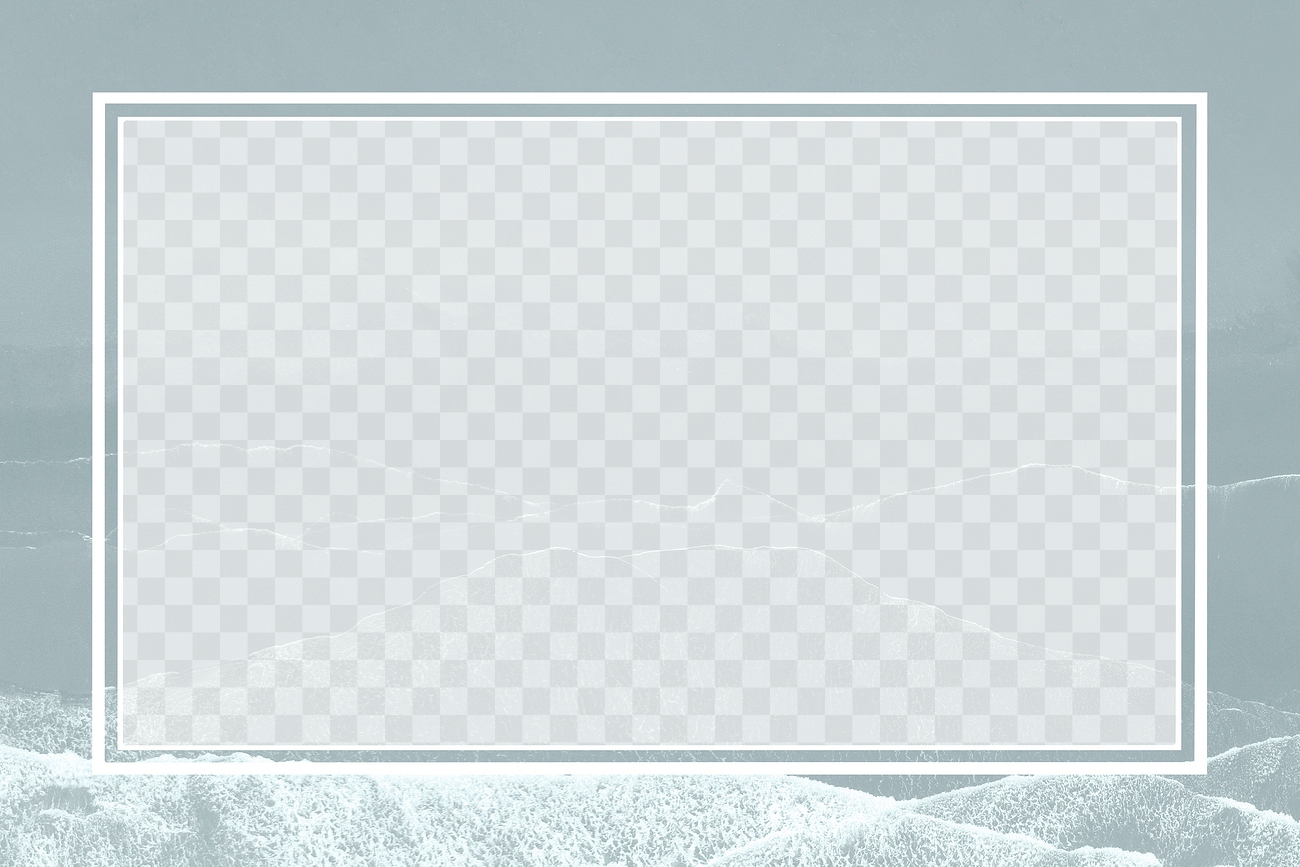 Blank rectangular frame png on gray | Free PNG - rawpixel