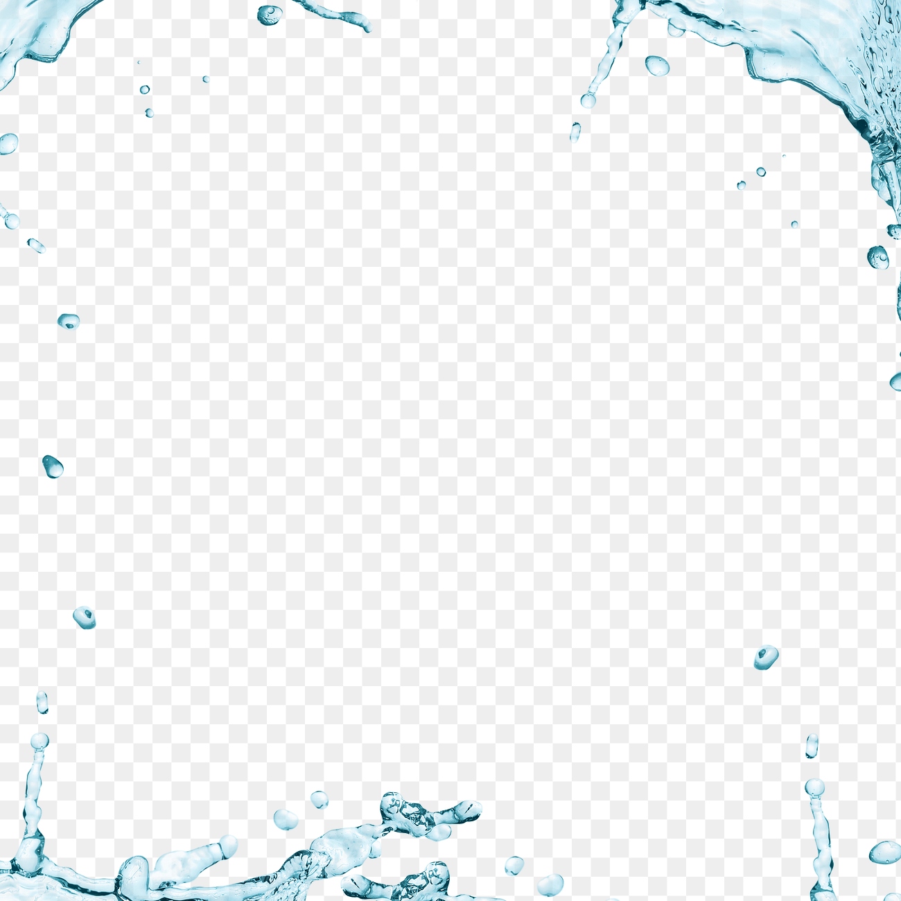 Water splashing frame design element | Premium PNG - rawpixel
