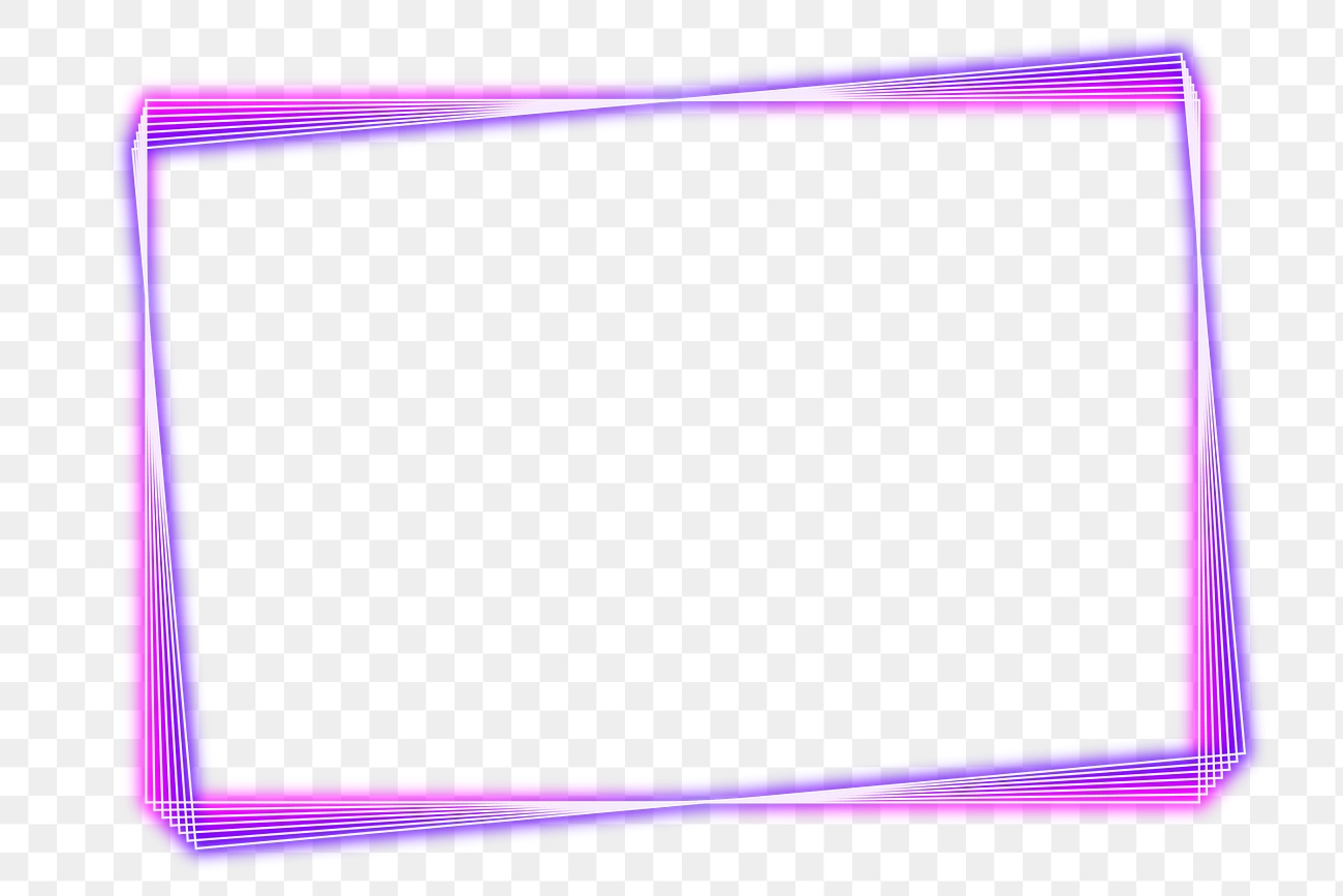 Purple and pink neon frame | Premium PNG - rawpixel