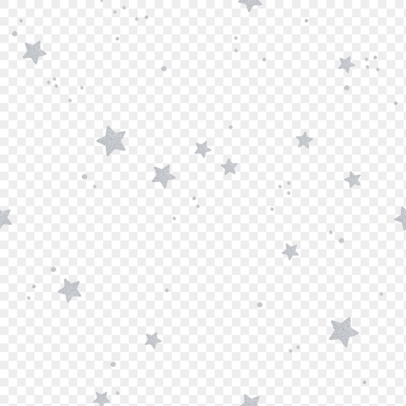Seamless silver star pattern design | Premium PNG - rawpixel