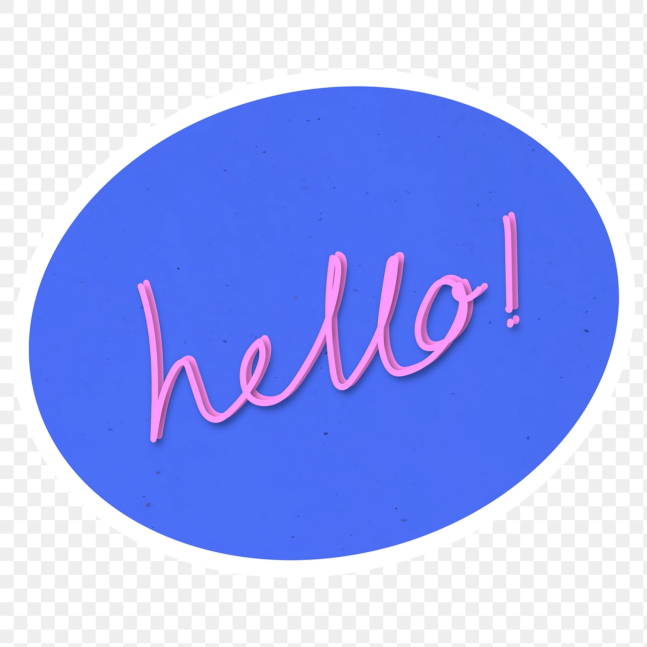 Pink hello greetings typography sticker | Premium PNG Sticker - rawpixel